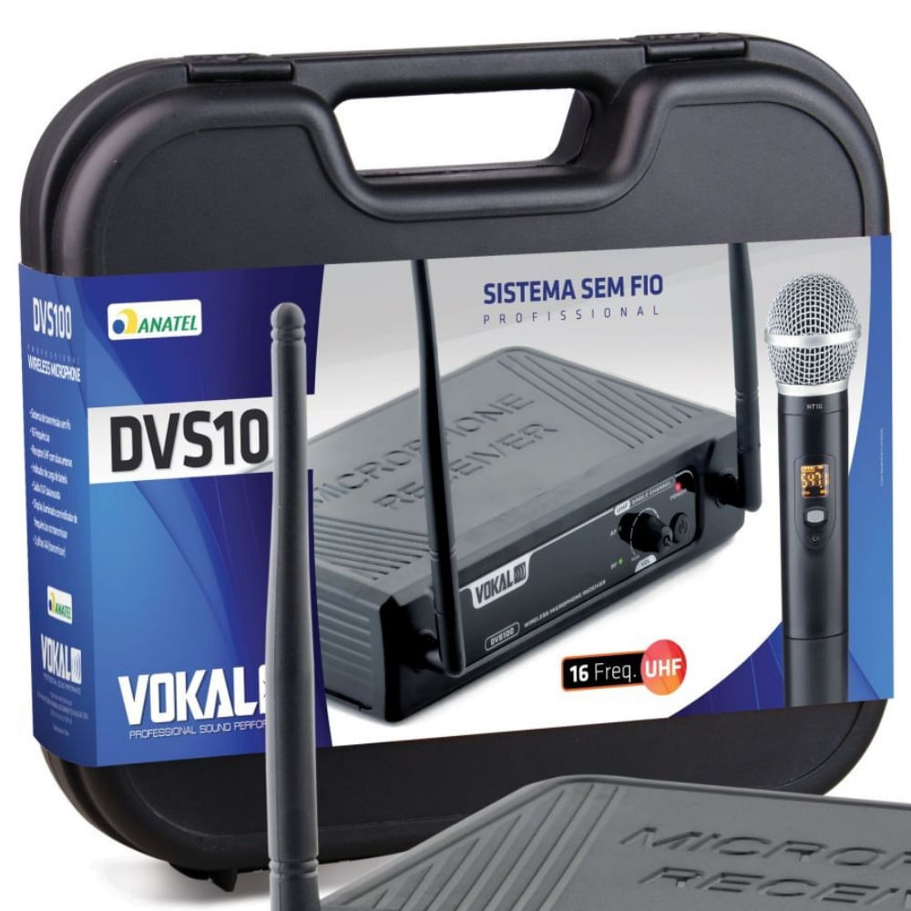 Microfone Sem Fio Headset VOKAL DVS100SH - serenata